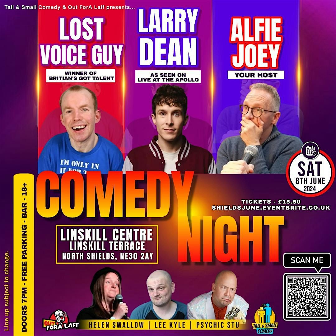 Comedy Night with Larry Dean & Lost Voice Guy, Linskill Centre, North ...
