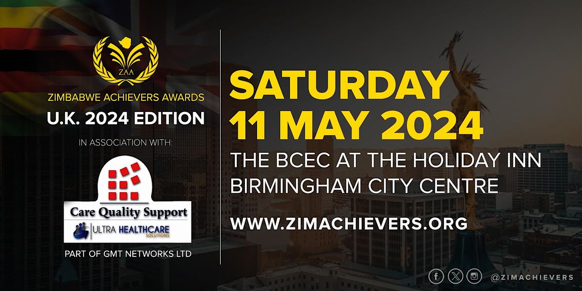 Zimbabwe Achievers Awards Gala Dinner - UK Edition, Holiday Inn ...