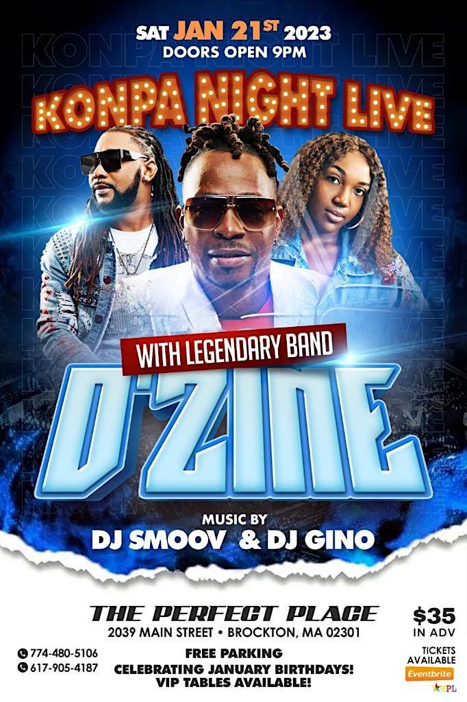 Konpa Night Live with DZine (Live Band) // DJ Smoov & DJ Gino, The ...