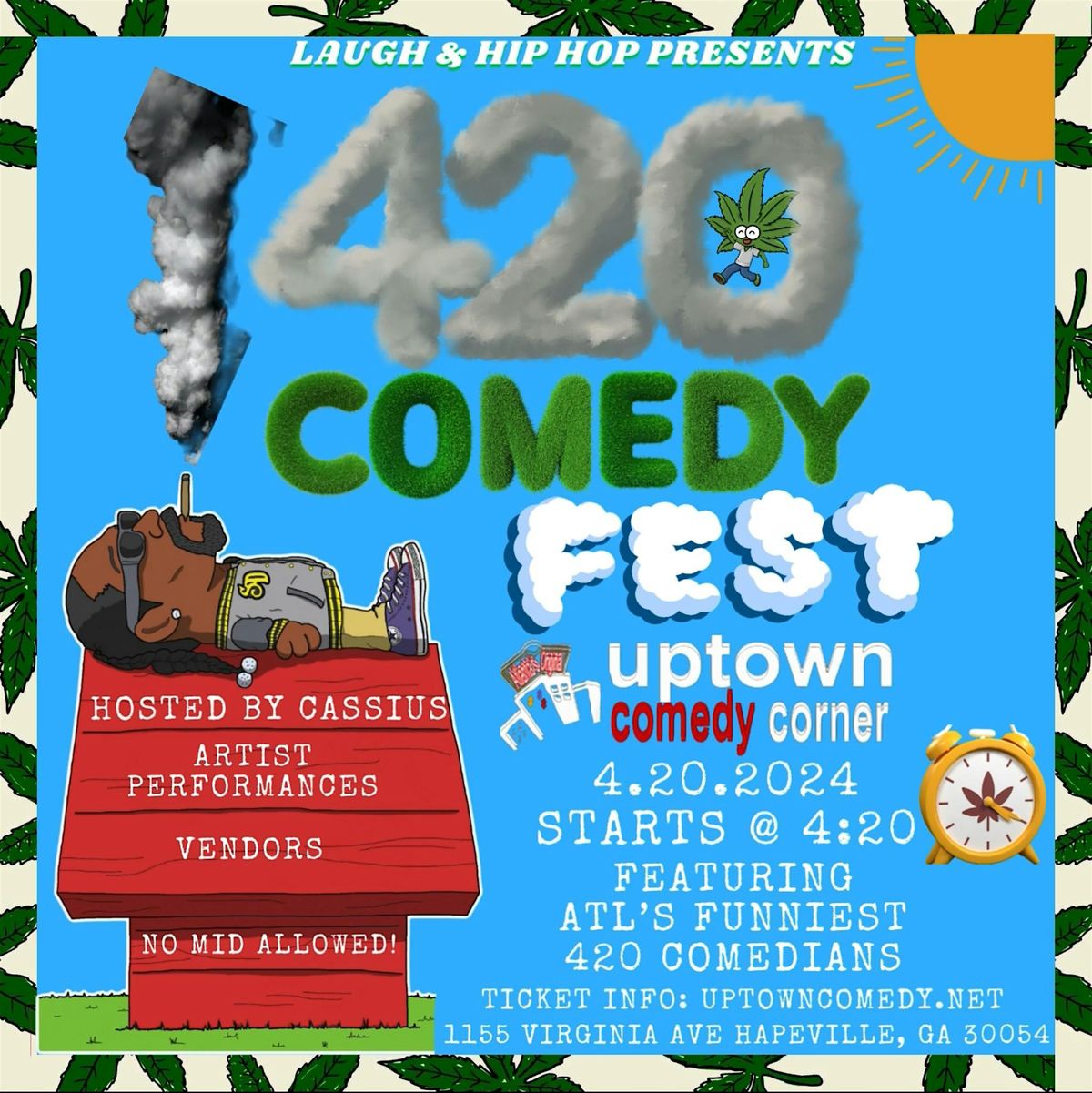 420 COMEDY FEST 2024 @ UPTOWN COMEDY CORNER, Uptown Comedy Corner ...