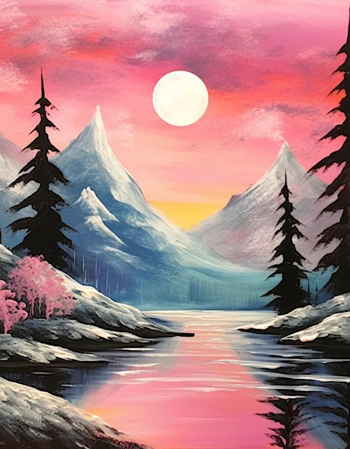 Paint and Sip - Bob Ross Sunset | The Counting House, The Counting ...