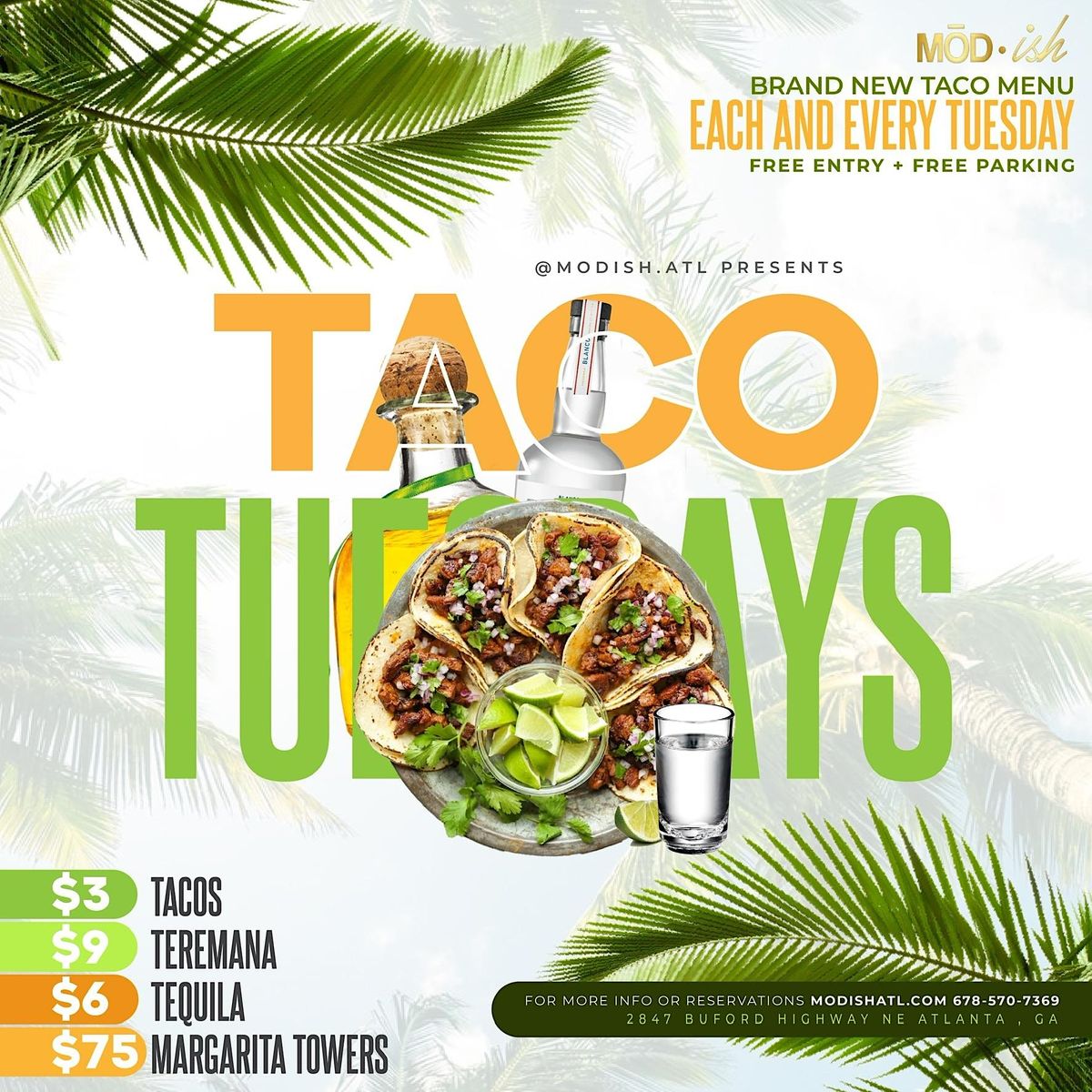 Taco Tuesday, Modish Restaurant & Bar, Atlanta, 4 July 2023 | AllEvents.in