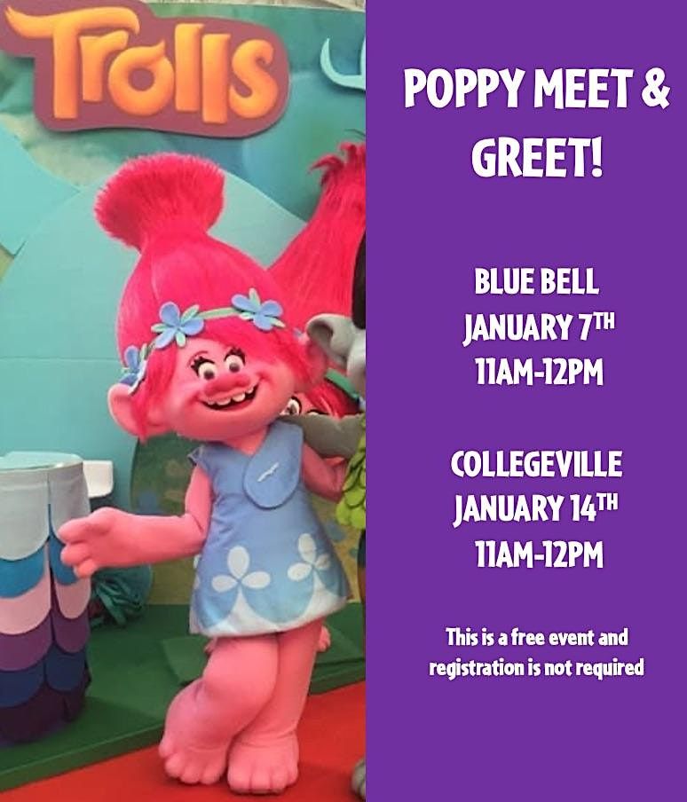 Poppy (Trolls) Meet & Greet, Learning Express Toys of Blue Bell, PA, 7 ...