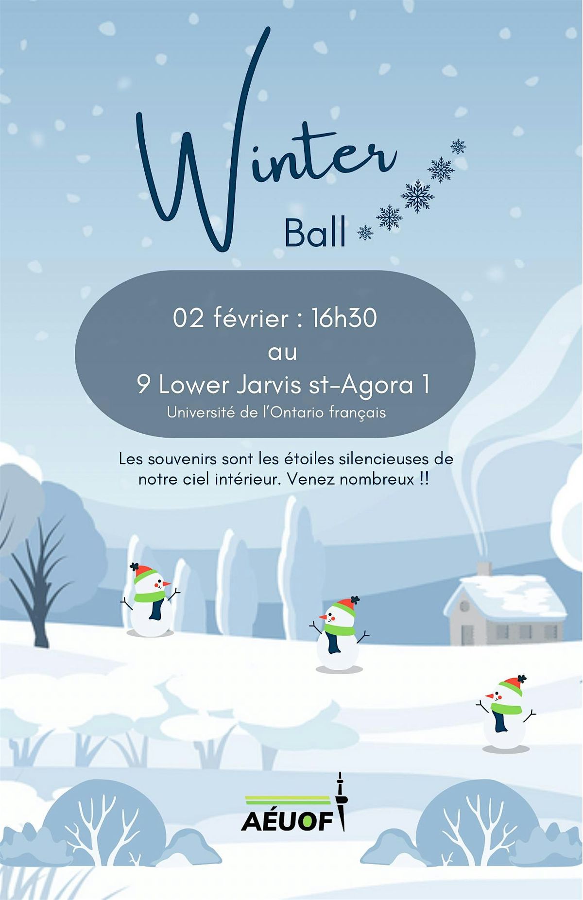 Vous êtes invités à la Fête dhiver - Winter Ball avec DJ!, 9 Lower ...