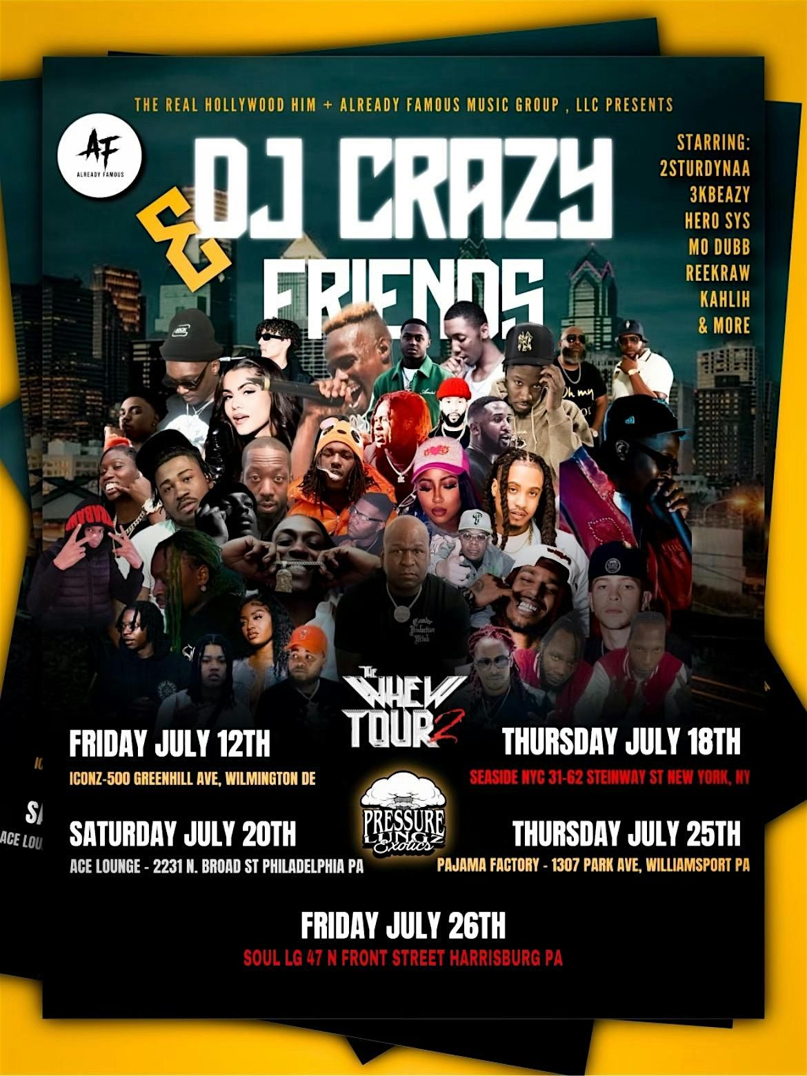 lThe “Whew” Tour #2 Presents: DJ Crazy 215 + Friends HARRISBURG, 47 N ...