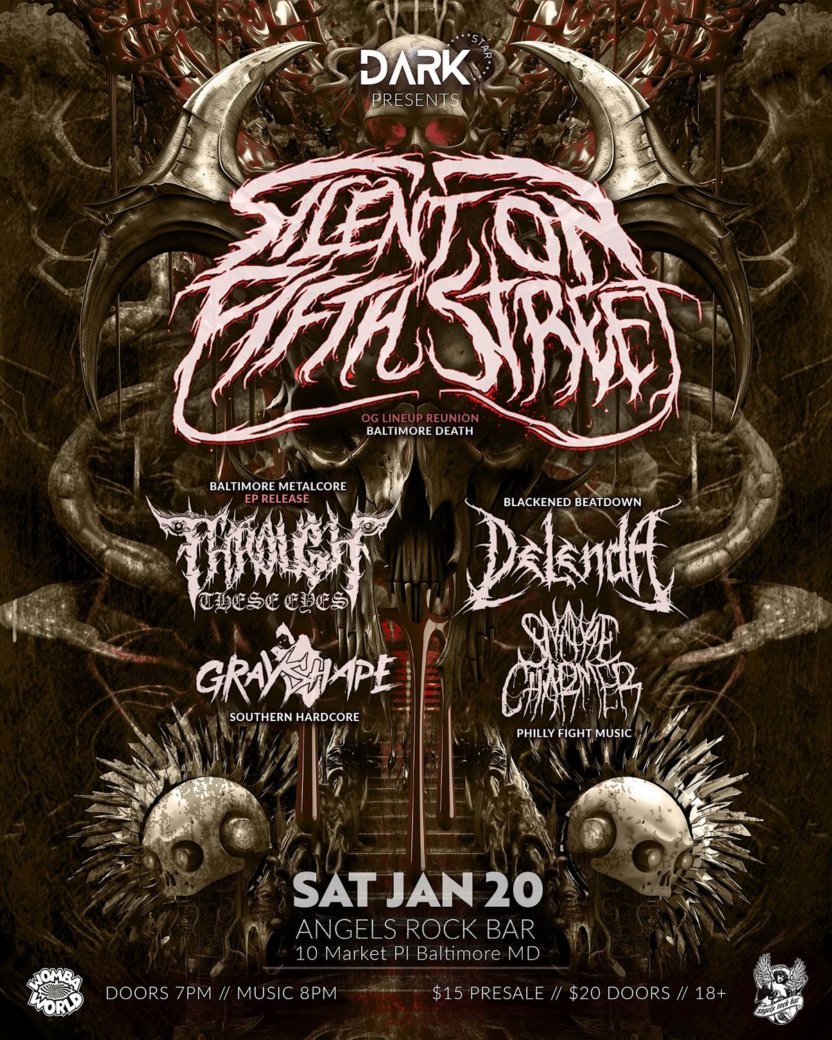 TDSC Presents: Silent On Fifth Street, Angels Rock Bar Baltimore, 20 ...