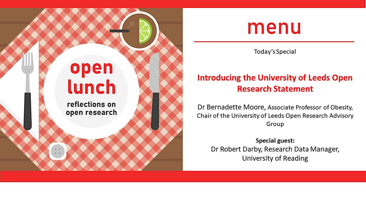 Introducing The University Of Leeds Open Research Statement November