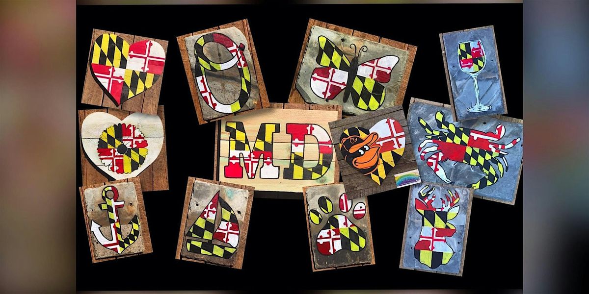 $15 DEAL! MD Flag: Glen Burnie, Bonefish with Artist Katie Detrich ...