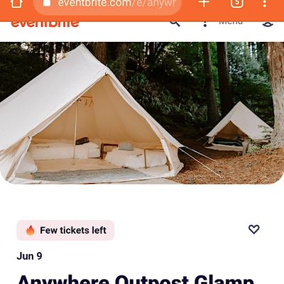 Anywhere Outpost Glamp Camp at The Hog Farm Hideaway 2023, Black Oak ...