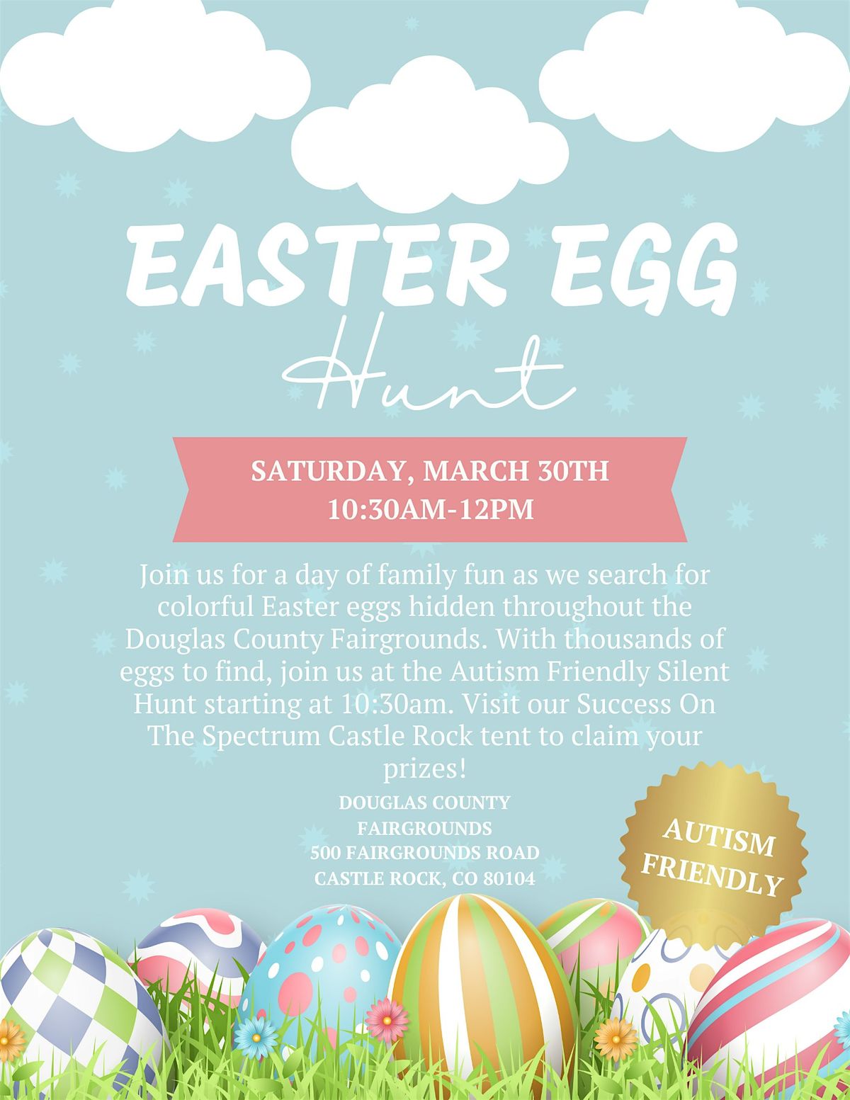 Free Autism-friendly Easter Egg Hunt, Success On The Spectrum Castle ...