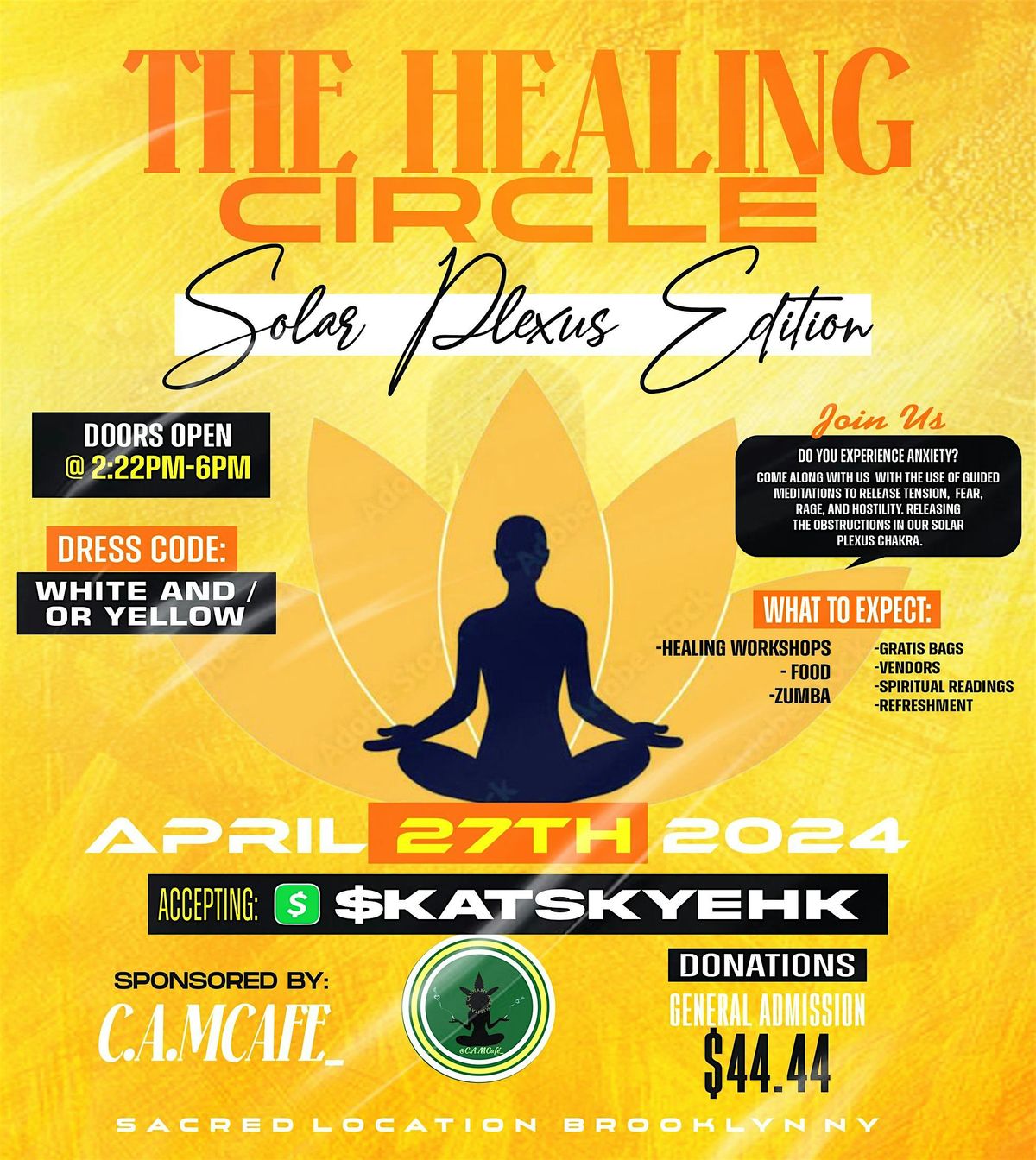 The HEALING CIRCLE: Solar Plexus Edition, East Flatbush, Brooklyn, NY, USA, 27 April 2024 ...