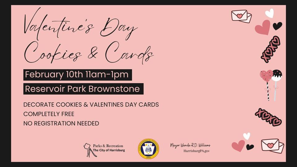 Valentines Day Cookies and Cards, Reservoir Park (Pennsylvania ...