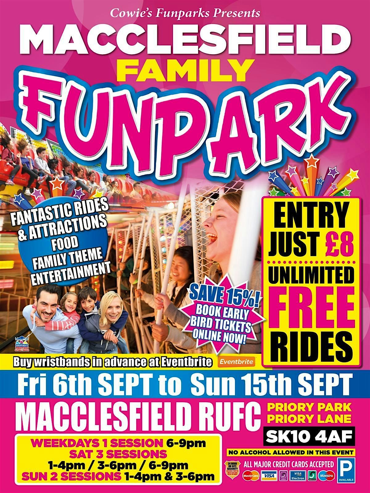 Macclesfield Family Fun Park, Macclesfield R U F C, 6 September to 15 ...