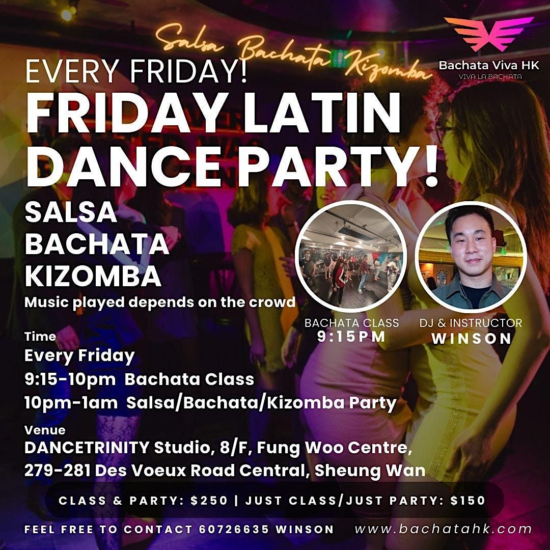 Friday Social Latin Dance Night (with Bachata Class), DANCETRINITY ...