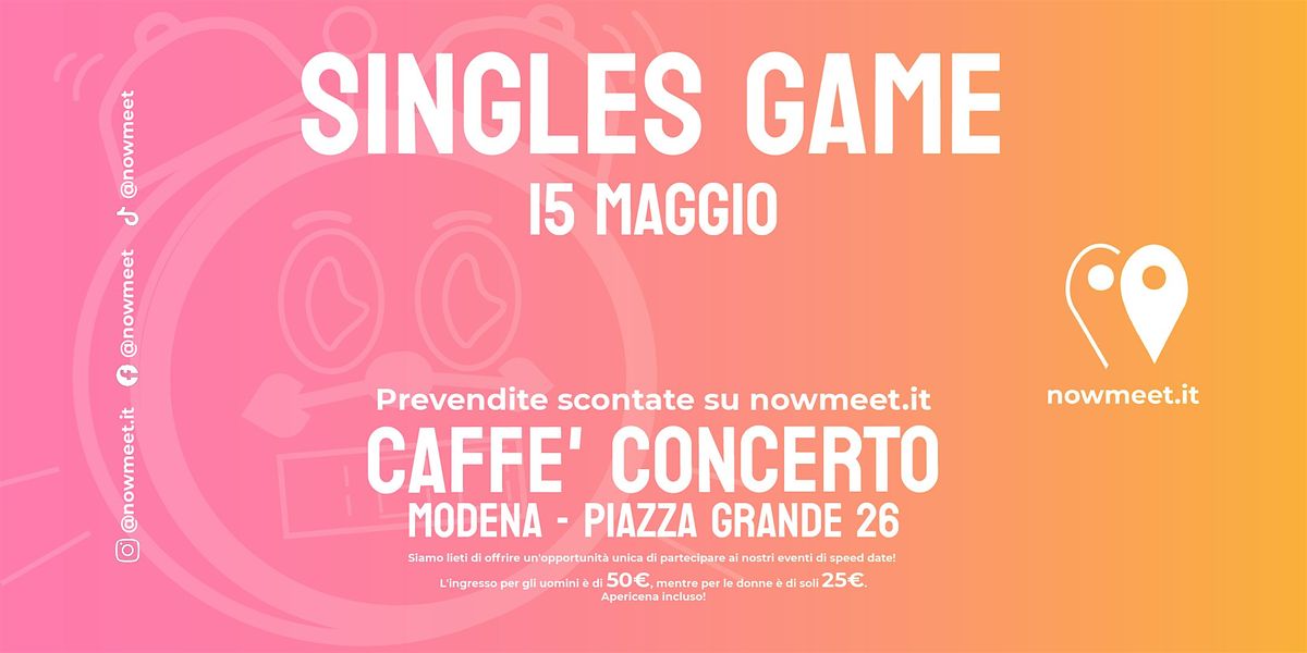 Evento per Single - Caffè Concerto - Modena - nowmeet, Caffè Concerto ...