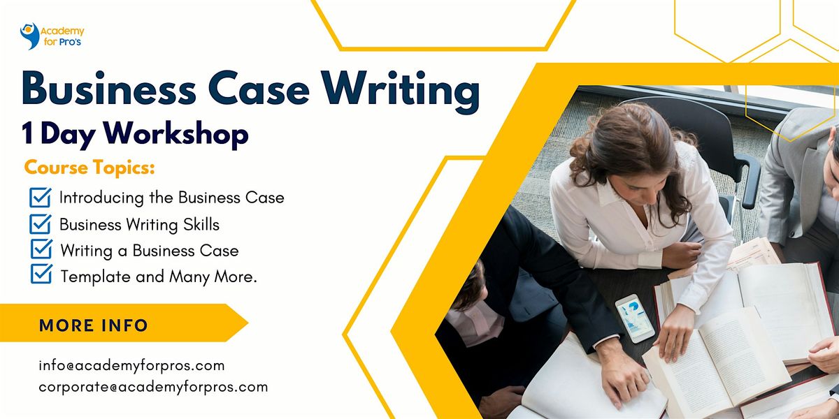 Business Case Writing 1 Day Workshop in Provo, UT, For venue details ...