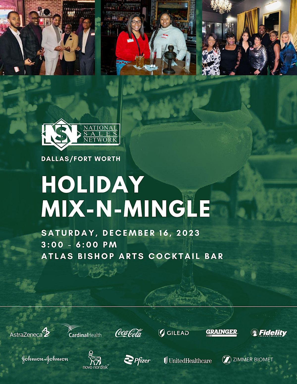 NSN DFW Holiday Mix-N-Mingle, Atlas Bishop Arts, Dallas, 16 December ...