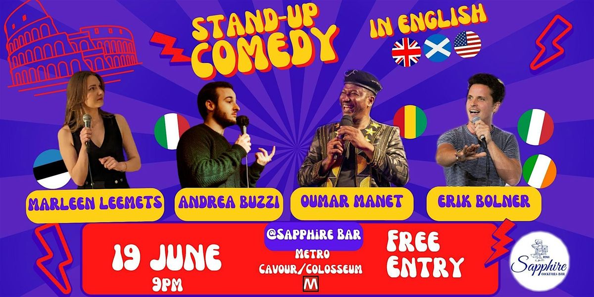 Stand-Up Comedy Show in English - 4 International Comedians - Free ...
