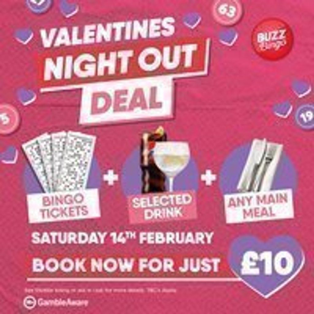 Valentines Day Deal - Buzz Bingo Widnes, Buzz Bingo Widnes, Runcorn, 14 ...