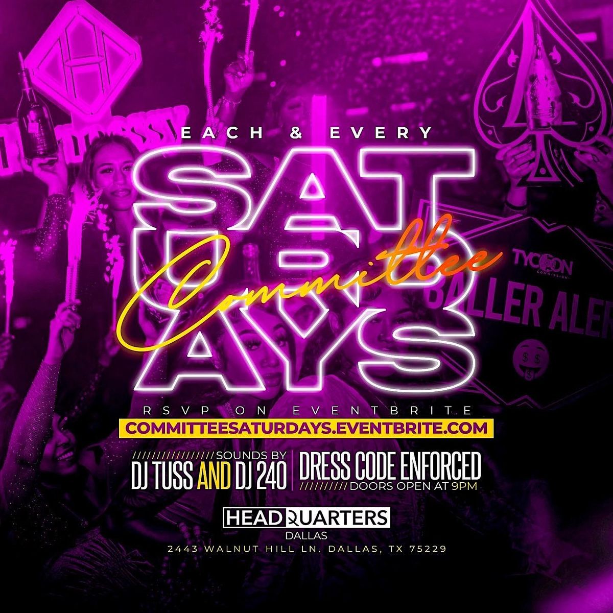 Committee Saturdays, Headquarters Dallas, 8 July to 9 July | AllEvents.in