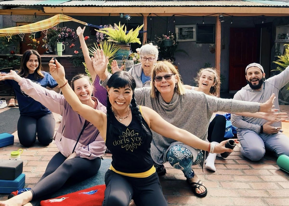 Community Yoga with Doris in the Secret Garden, Cafe Guarani, Pacific ...