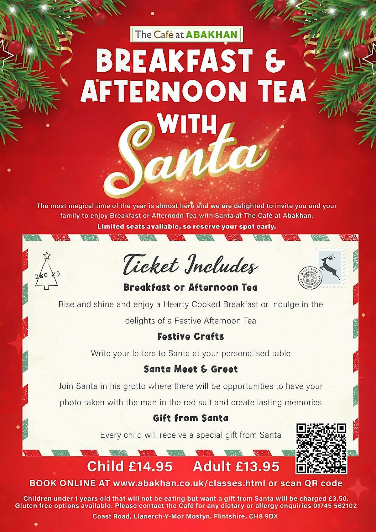 Afternoon Tea with Santa at The Cafe at Abakhan, The Cafe at Abakhan ...