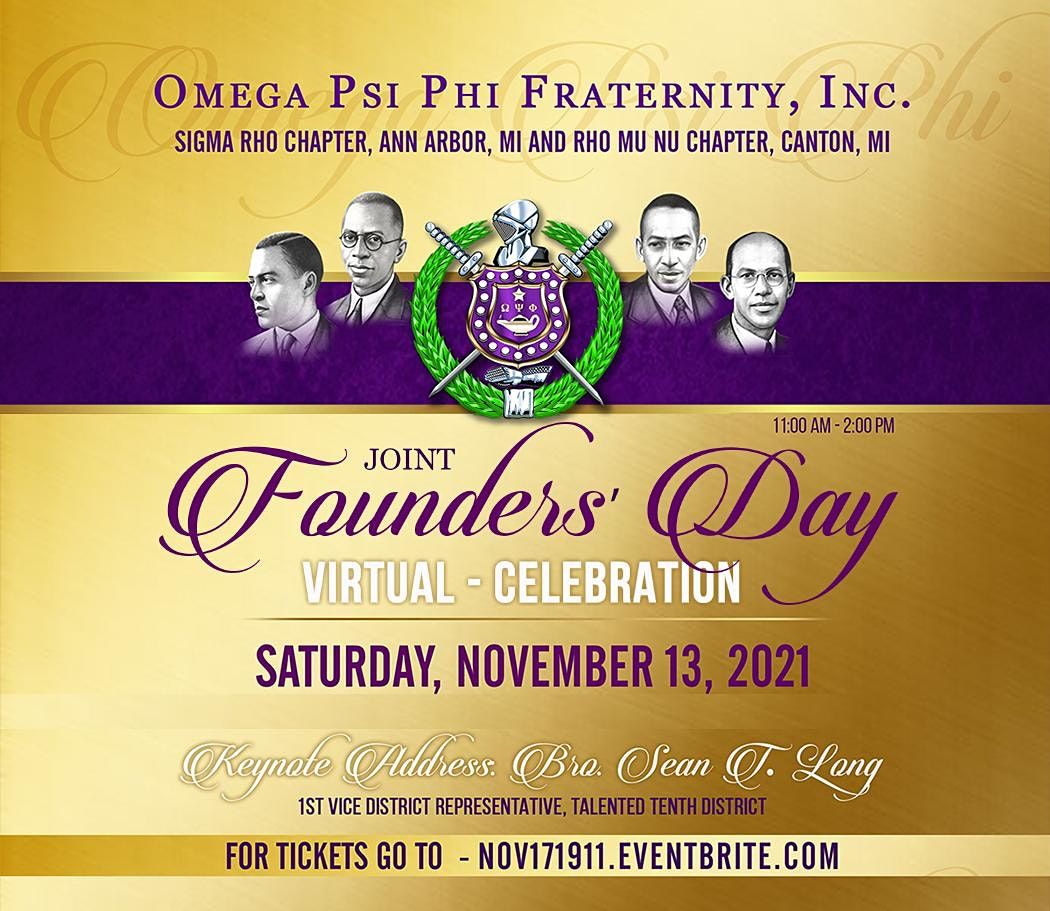 Omega Psi Phi Virtual Founders Day Sigma Rho Rho Mu Nu Chapters