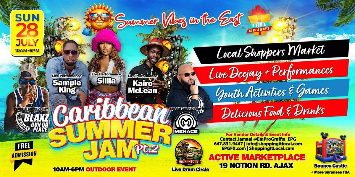 Caribbean Summer Jam 2024 (Pt. 2) Outdoor Event, Active Marketplace ...
