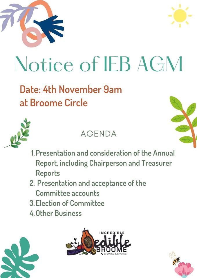Incredible Edible Broome, Broome Circle, 4 November 2023 | AllEvents.in