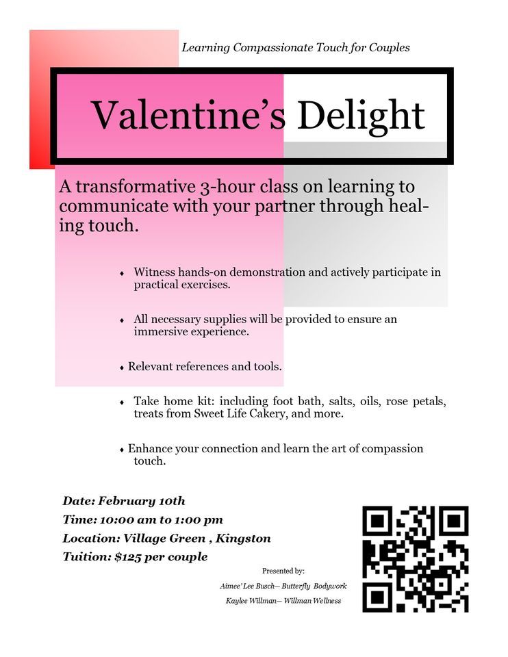 Valentines Delight: Learn Compassionate Touch for Couples, Village ...