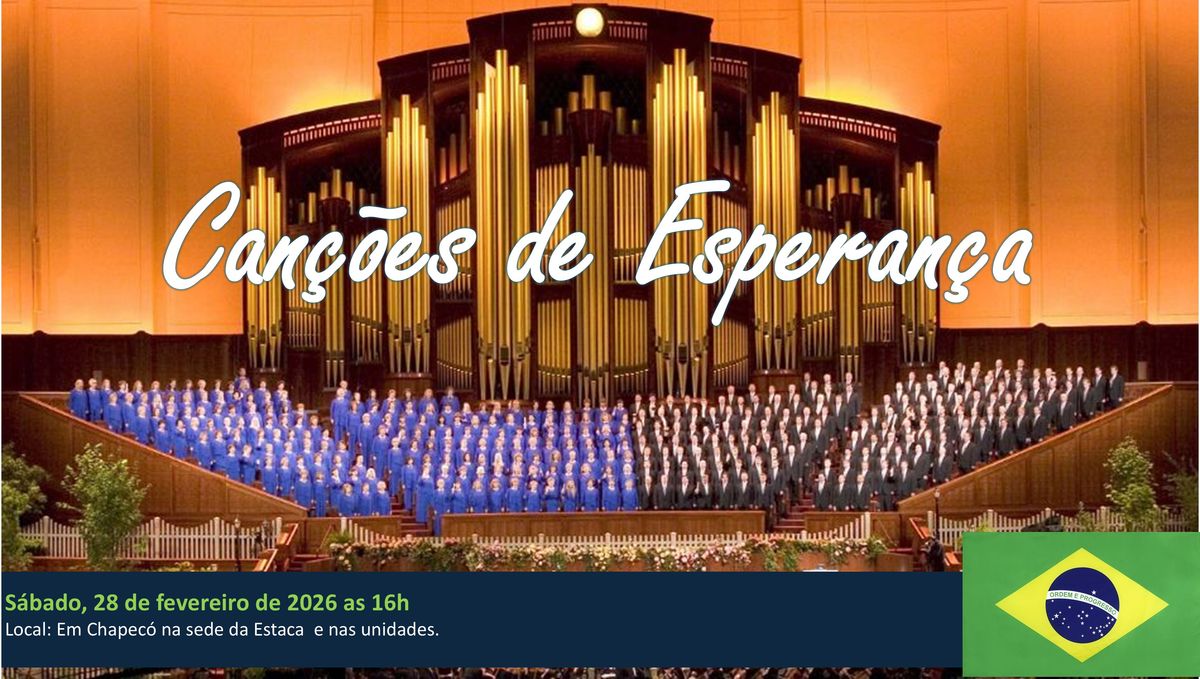 O Coro do Tabernáculo no Brasil - Transmissão, ONLINE, 28 February 2026 ...