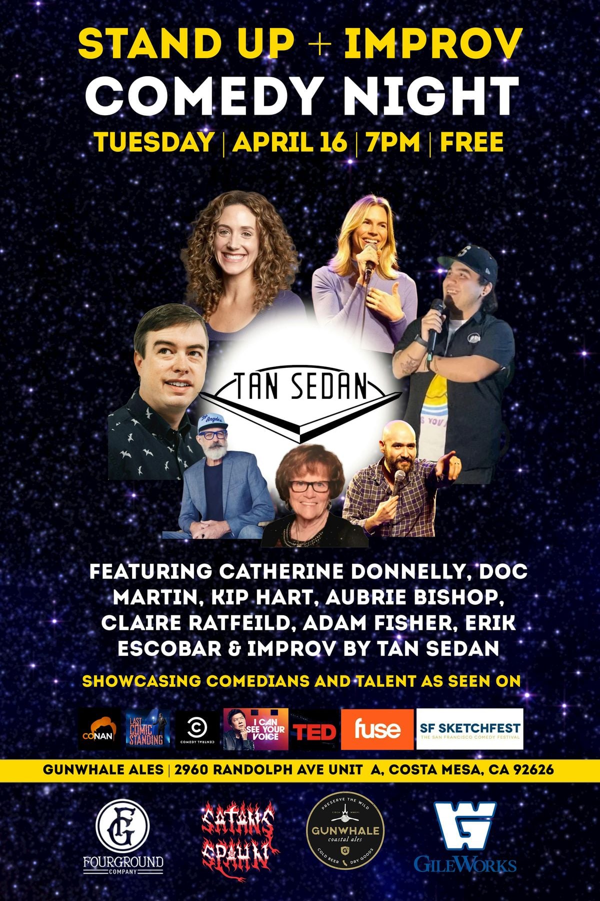 Improv & Stand Up Comedy Night!, Gunwhale Ales, Costa Mesa, 16 April 2024 | AllEvents