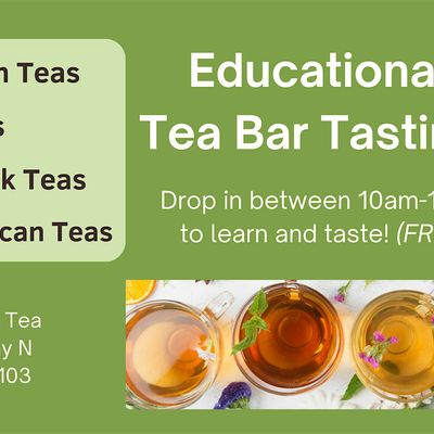 Tea Bar Tasting - Island Grown Teas, Friday Afternoon Tea, Seattle, 7 ...