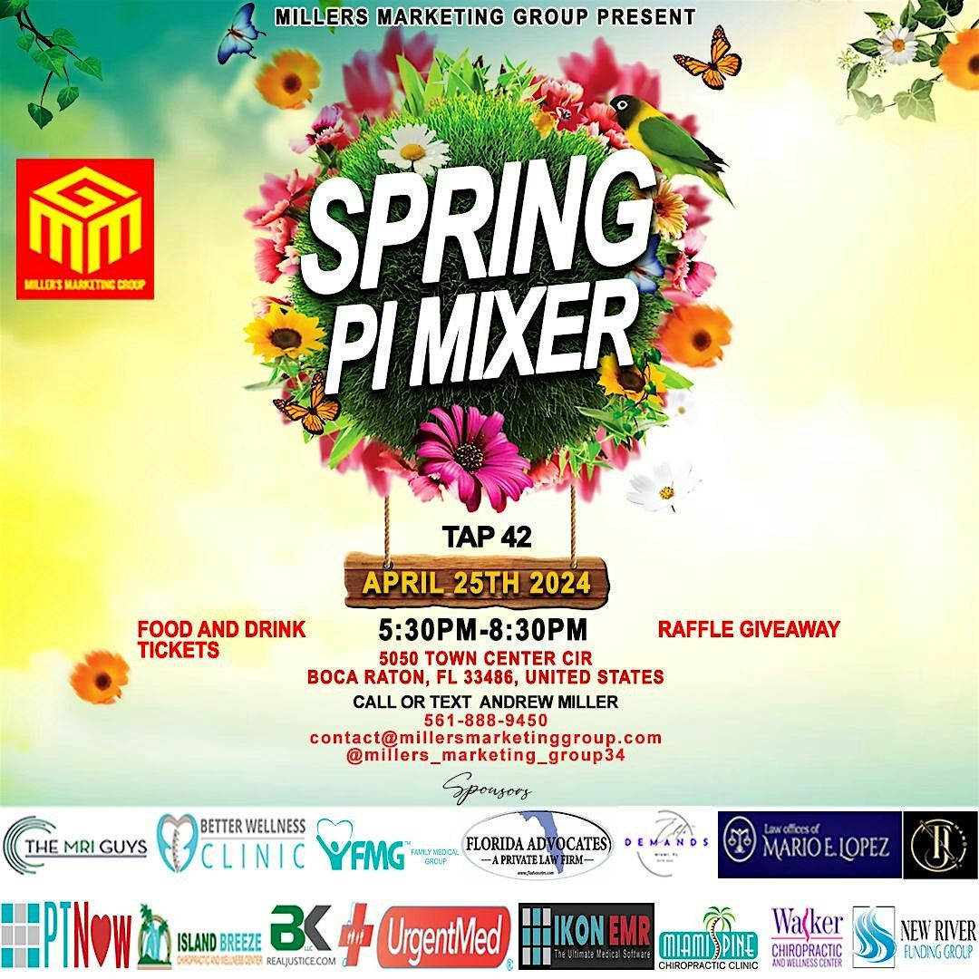 SPRING PI MIXER, Tap 42 Craft Kitchen & Bar - Boca Raton, 25 April 2024 ...