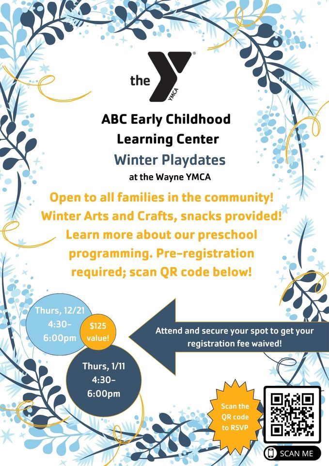 Winter Playdates - Wayne YMCA Early Childhood Learning Center, Wayne ...