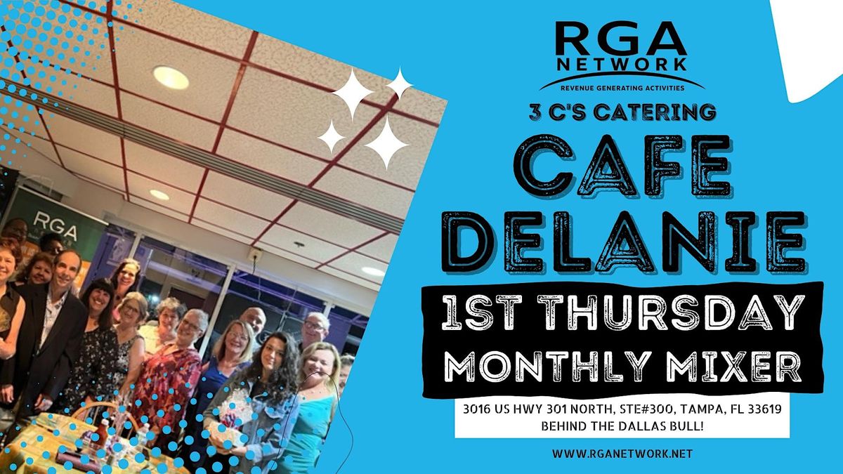 1st Thursday After hours Networking Mixer Cafe Delanie, Cafe Delanie, Tampa, 6 April to 4 ...