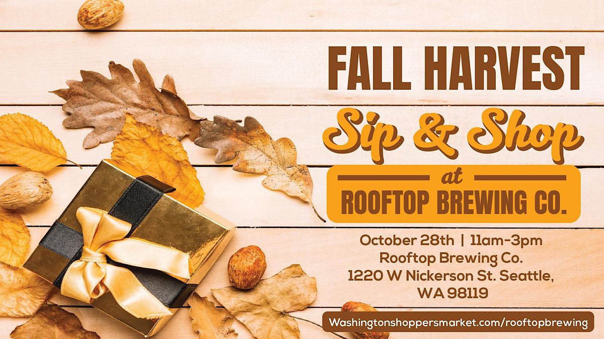 Fall Harvest Sip & Shop at Rooftop Brewing Co., Rooftop Brewing Company ...