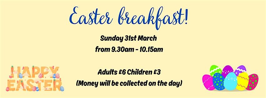 Easter breakfast, Ararat Baptist Church, CF14 1PT, Cardiff, 31 March ...