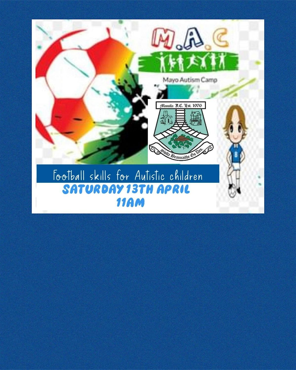 Football skills training for Autistic children at Manulla FC, Manulla ...