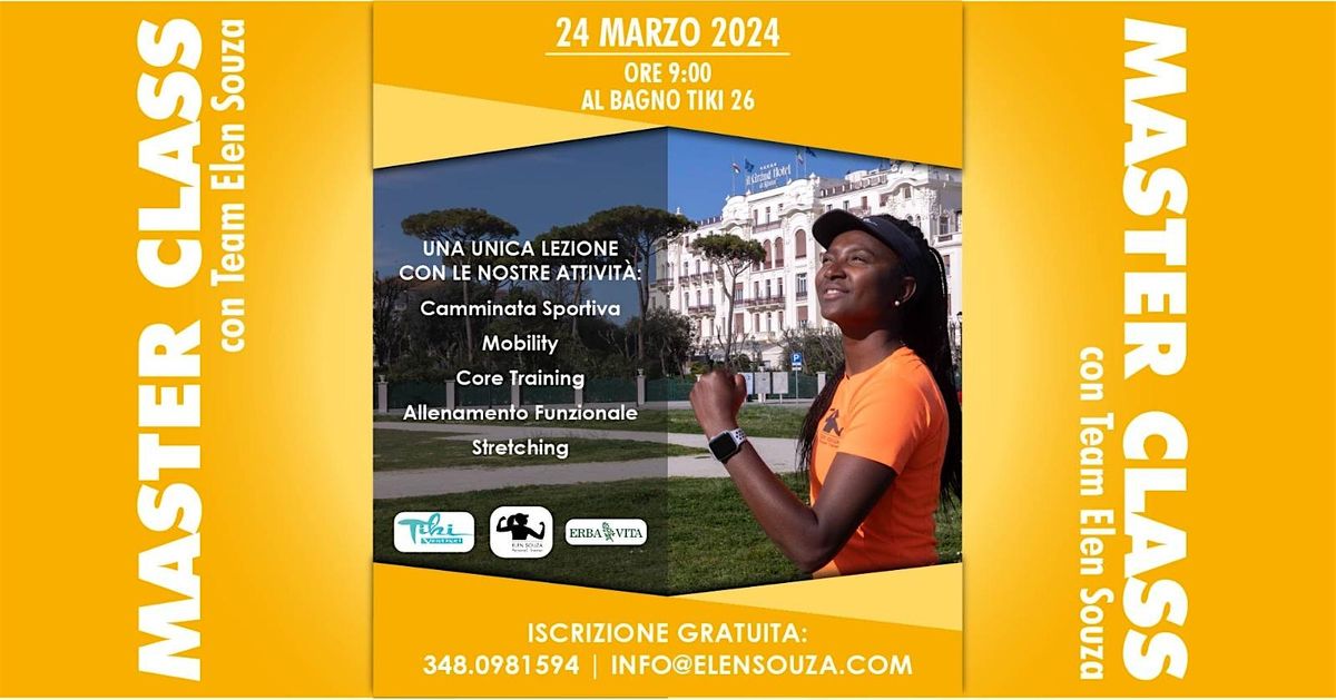 MASTER CLASS con ELEN SOUZA e il suo TEAM, Bagno Tiki 26 Rimini, 24 ...