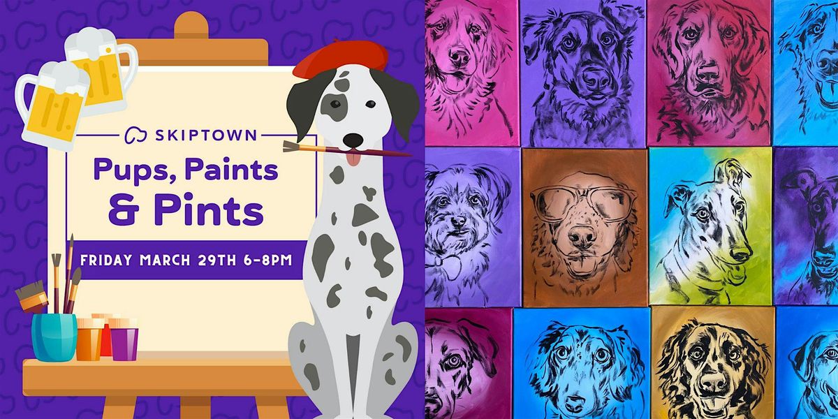 Pups Paints & Pints at Skiptown with StudioSRV, Skiptown, Charlotte, March 29 2024 | AllEvents.in