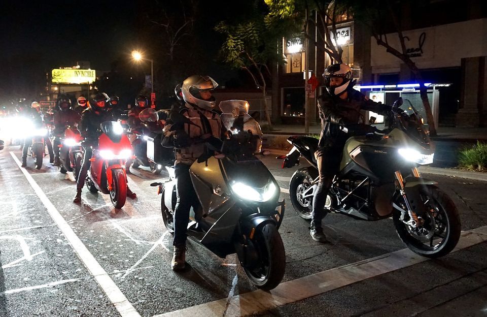 Los Angeles Electric Group Motorcycle Ride - April 18, 2023, Hollywood ...