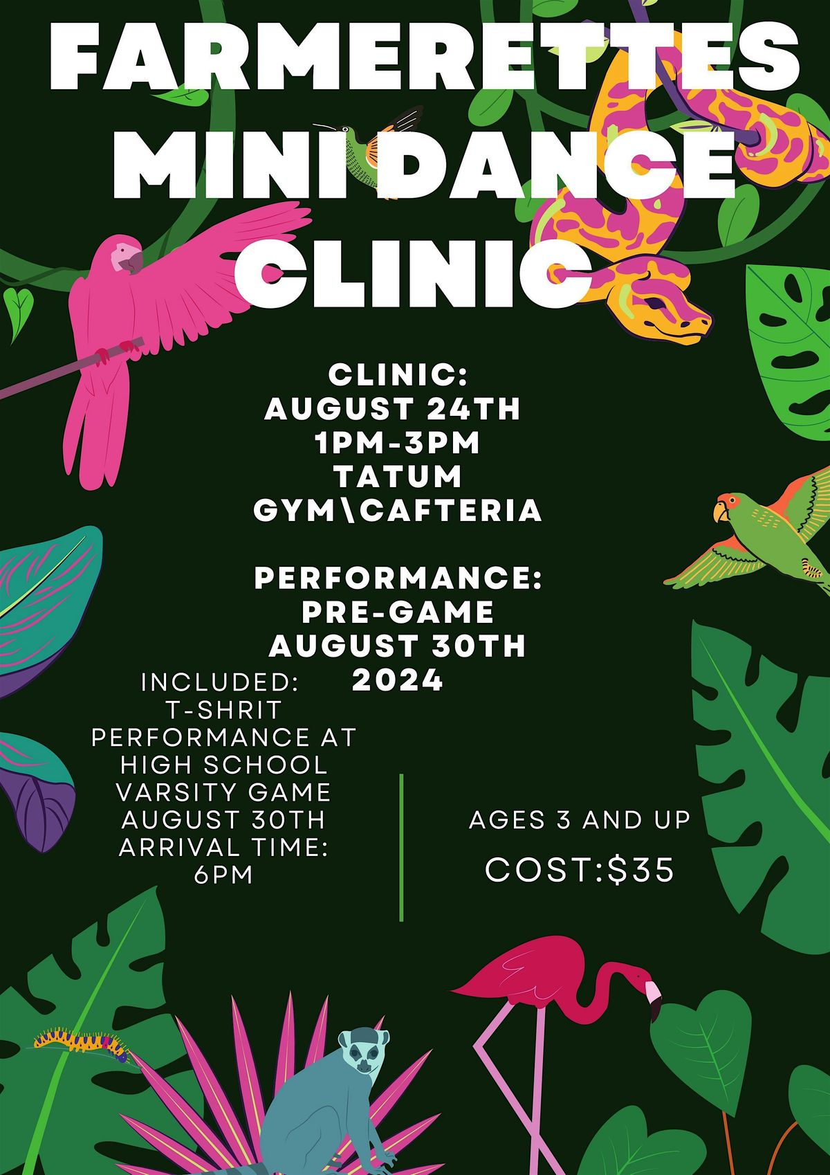 Farmerettes Mini Dance Clinic, Tatum Elementary School, Farmersville ...