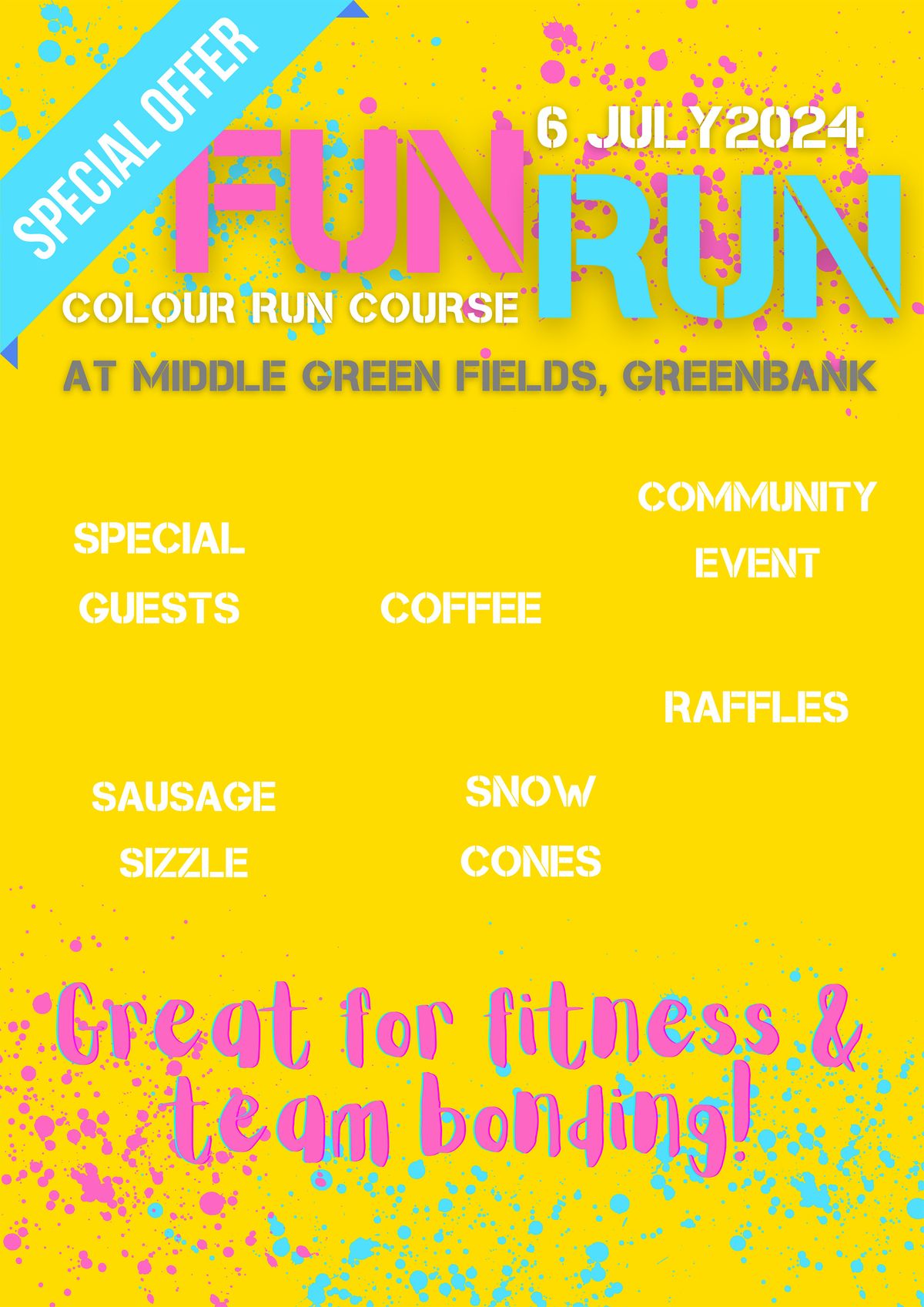 Greenbank Community Colour Fun Run, Middle Green, Greenbank, 6 July ...