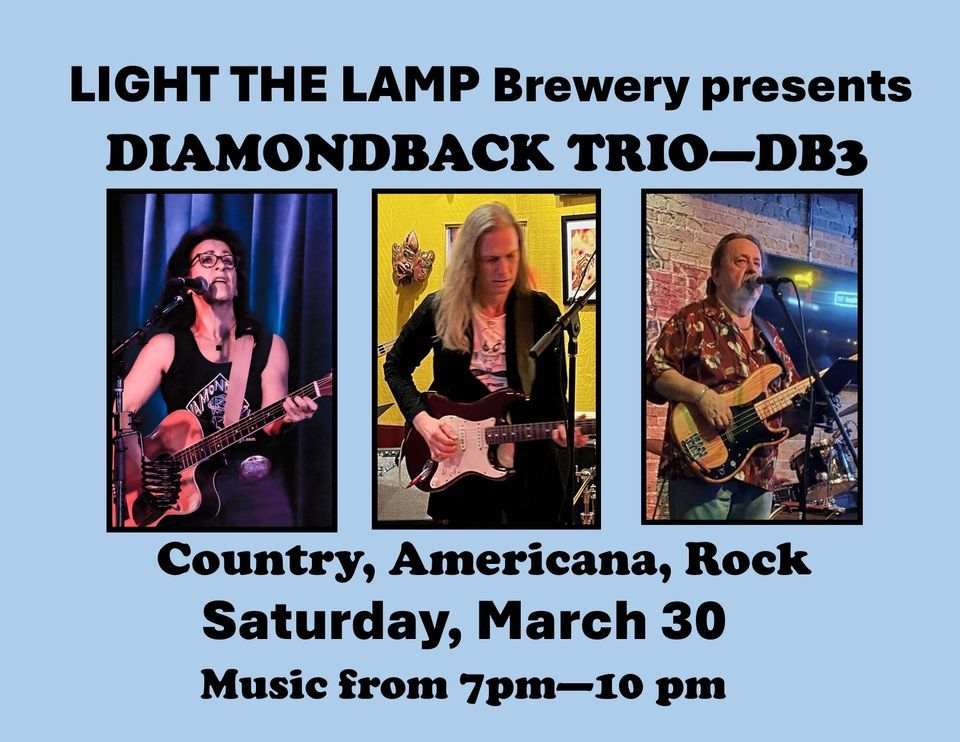 Diamondback DB3 Trio @ Light the Lamp Brewery!, 2 S. Lake St, Grayslake ...
