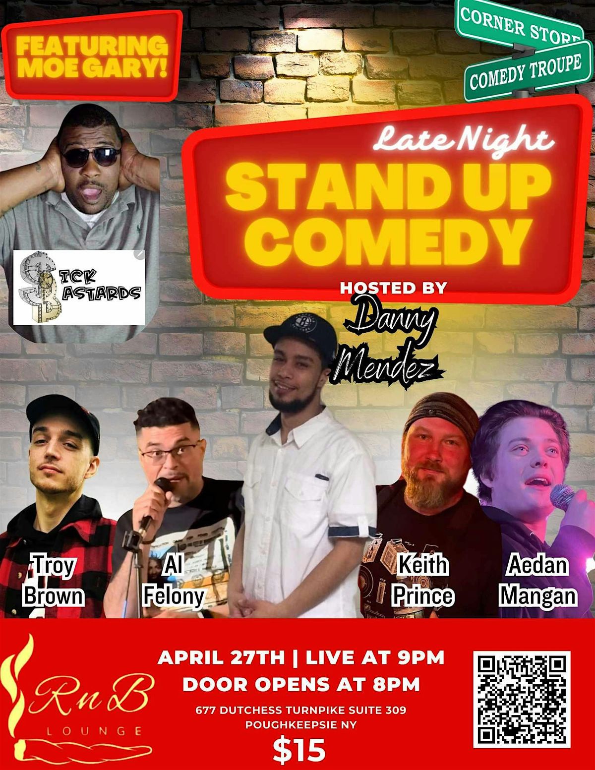 Stand Up Comedy Show, RnB Lounge, Poughkeepsie, 27 April to 28 April ...