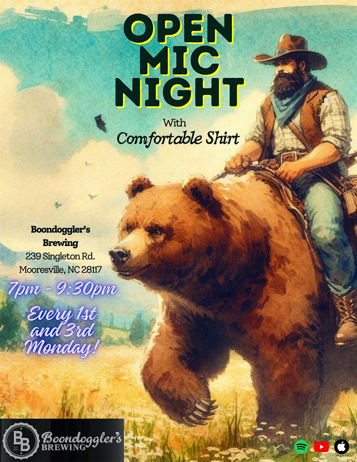 Open Mic at Boondogglers Brewing!, Boondoggler’s Brewing Company ...