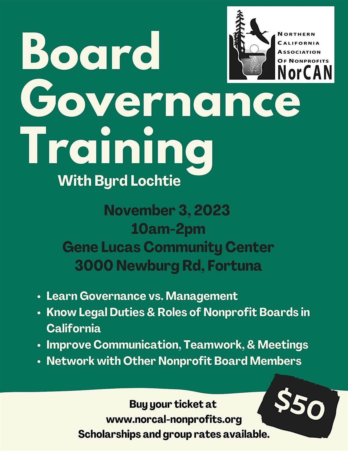 Board Governance with Byrd Lochtie, Gene Lucas Community Center ...