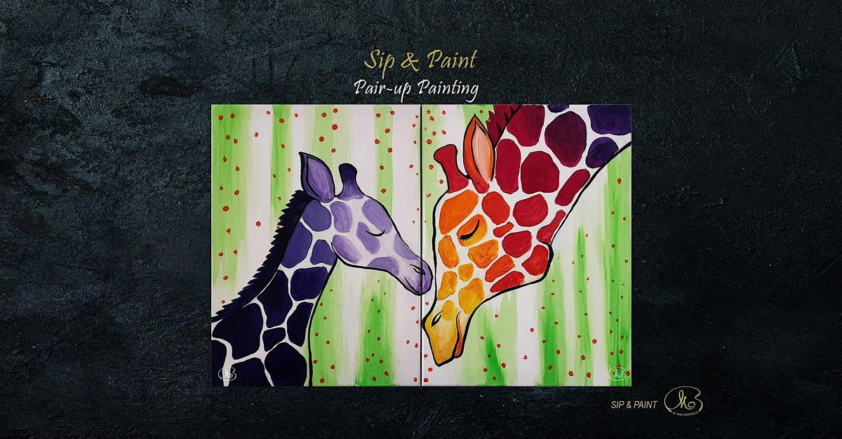 Sip and Paint (Pair-Up Painting) : Lovely Giraffes (2pm Sat), Le ...