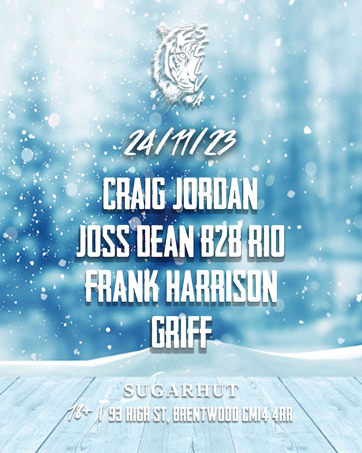 Selva Fridays - 24th November, Sugar Hut, Brentwood, November 24 to ...
